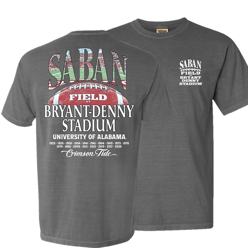 Alabama Saban Field Celebration Comfort Color Tshirt | University of ...